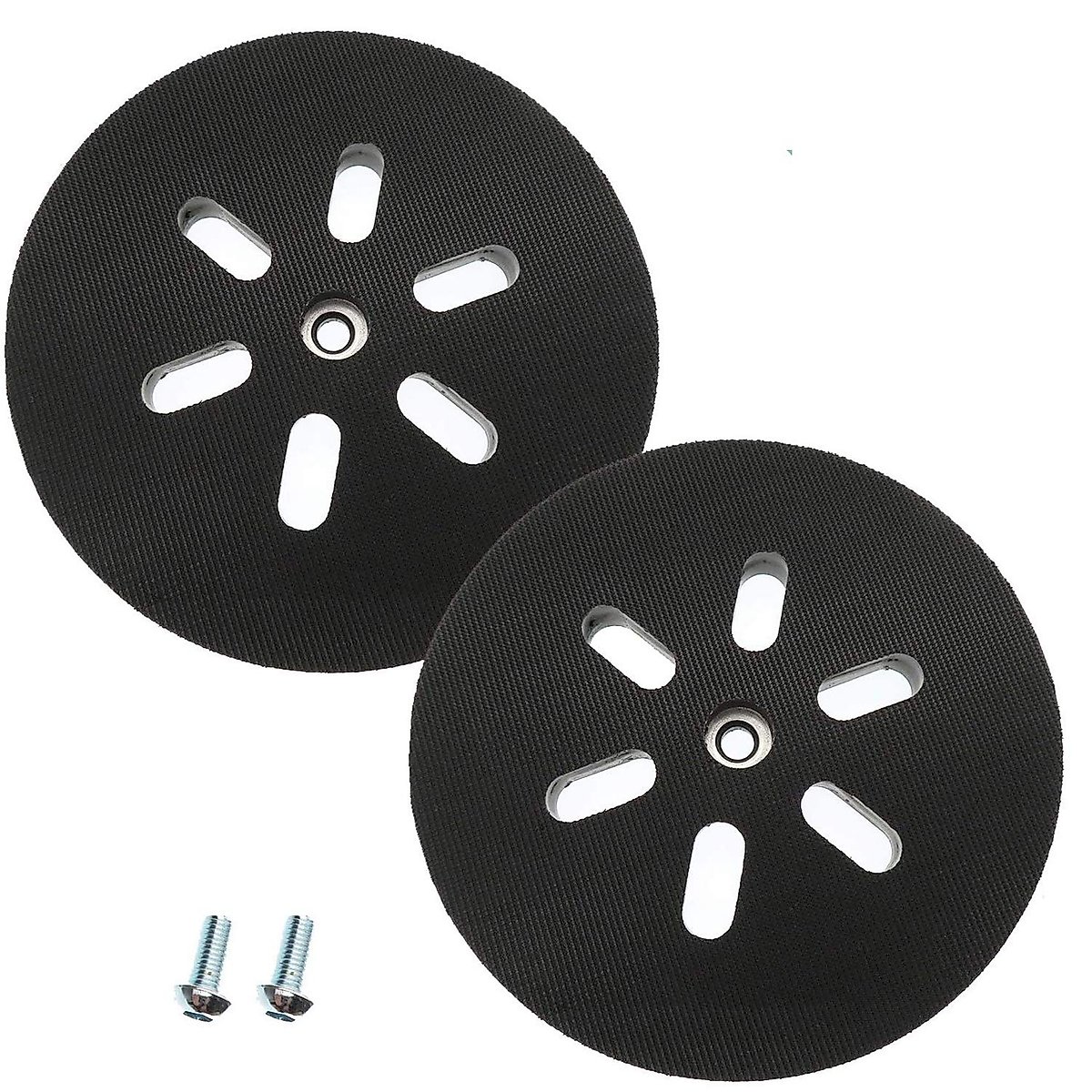 3727devs Replacement Pad for Compatible with Bosch Sander 3727DVS 3727DEVS 1250DEVS ROS65VC,6 inch Hook and Loop Sanding Backing Pad Pack of 2