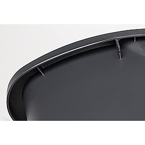 CFS 34302123 Centurian Half Round Waste Container Trash Can Only, 21 Gallon, Gray