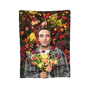 Robert Pattinson Blankets Soft and Warm Throw Blanket Ultra-Soft Micro Blanket Lightweight Blankets 60"x50"