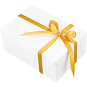UnicoPak White Gift Boxes 10 Pack 9.5x6.6x4 Inches, Gift Boxes for Presents, Bridesmaid Proposal Box, Gift Box for Wedding, Birthday, Baby Shower, Anniversary, Graduation, Christmas