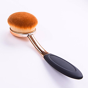 Yoseng Oval Foundation Brush Large Toothbrush Makeup Brushes Fast Flawless Application Liquid Cream Powder Foundation（Pack of 2）