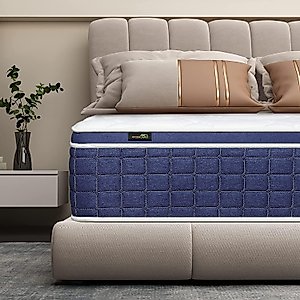 AICEHOME Full Mattress,14 Inch Medium Firm Feel Hybrid Mattress in a Box, Gel Memory Foam Multilayer Design Mattress,Individually Wrapped Spring for Motion Isolation & Support Full Size Mattresses