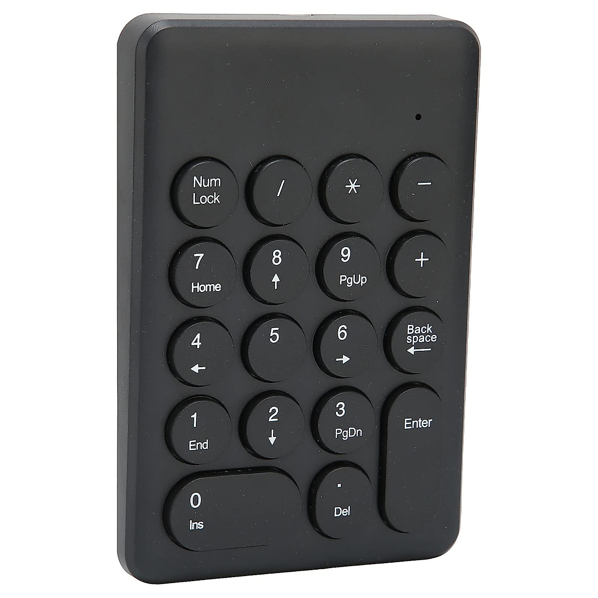 Numeric Keypad for Laptop, Portable Mini Number Pad 18 Keys, Mute Function, 10M Stable Connection, Number Keyboard Extensions for Laptop, PC, Desktop (Black)