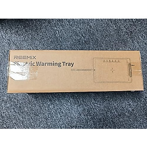 Reemix Electric Warming Tray, Foldable Food Warming Mat with Adjustable Max Temperature 212 Fahrenheit, Auto Shut-Off Food Warmer for for Gatherings, Parties, Everyday Use (Creamy White)