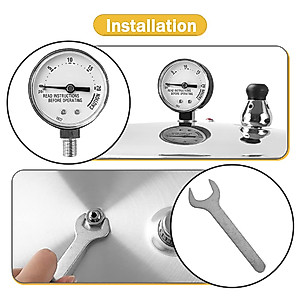 BreeRainz 23 Quart Pressure Cooker,11.2 psi Aluminum Pressure Canner for Canning w/Pressure Gauge for Home and Restaurant Steaming and Stewing(Silver)