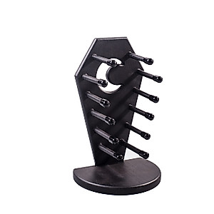 CEFRECO Coffin Eyeshadow Palette Organizer - Gothic Valentines Decor for Oddities and Curiosities - Coffin Decor Makeup Holder for Vanity - Goth Halloween Decor for Bathroom and Bedroom