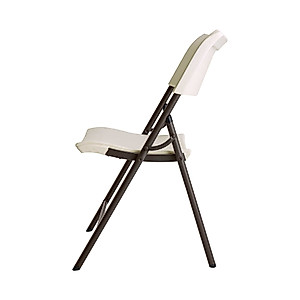 LIFETIME 880142 Ultimate Comfort Folding Chair, Almond, 23 x 19.6 x 32-Inch