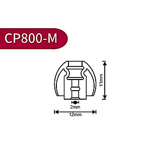 SpinFit Special Pack CP800+CP240 (Medium) - Patented Silicone Eartips for Replacement (2 Pairs) (3.5mm Nozzle Dia.)
