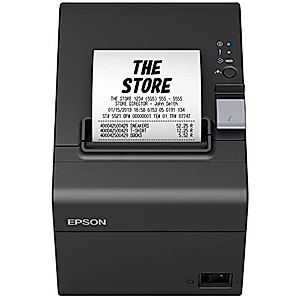 Epson TM-T20III Thermal POS Receipt Printer - USB Type B, Serial Interfaces and DK Port - Thermal Line Printing Technology, Print Speeds Up to 250mm/sec, 203 dpi, Auto-Cutter, DAODYANG Printer_Cable