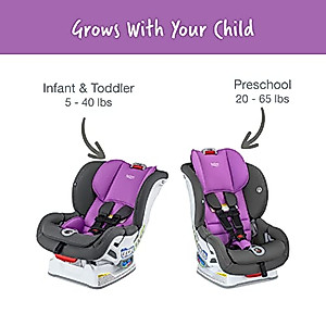 Britax Marathon Clicktight Convertible Car Seat, Mod Purple SafeWash