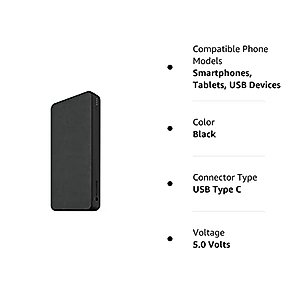 mophie Powerstation XXL Power Bank - 20,000 mAh Large Internal Battery, (2) USB-A Ports and (1) 18W USB-C PD Fast Charging Input/Output Port, Travel-Friendly, Includes USB-A to USB-C Power Cord
