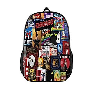 New York Musical Backpack Student Backpack Cartoon Backpack Student Schoolbag Notebook Backpack