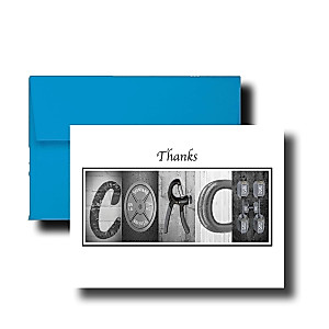 Personalized Weightlifting Coach Thank You Card, 5"x 7" FLAT CARD, Greeting Cards