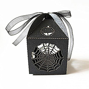 PRETYZOOM 150 pcs with Horror Halloween Bags Ribbon Bag Christmas Out Hallow- Birthday Theme &amp; Party Portable Style Ribbons Spider Wedding and Supplies Hens Decoration Favor Web Holder