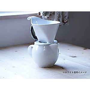ZERO JAPAN Ceramic Coffee Dripper for #2 or #4 paper filter - Drip Cone Brewer - White