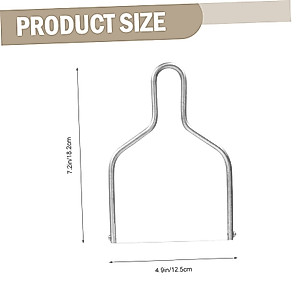 FELTECHELECTR 2pcs Goose Liver Splitter Cheese Slicers Manual Cheese Grater Kitchen Wire Cutter Raclette Butter Steel Slicing Cutter Cheesecake Slicer Butter Wire Cutter Silver Stainless Steel