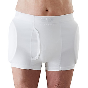 SAFEHIP AirX Men’s Hip Protector Briefs Fall Injury Prevention Hip Support for Elderly Seniors, Breathable, Skin-Friendly and Comfortable (Large 40-48 inches)