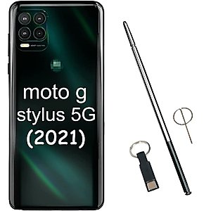 G Stylus 5G Pen Replacement for Motorola Moto G Stylus 5G (2021) XT2131 All Verison stylus Pen (Black)+Eject Pin+Type-c Adapter