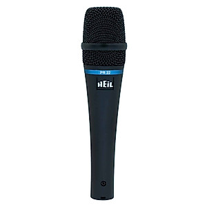 Heil Sound PR 22 UT Dynamic Utility Microphone for Live Music, Podcast, and Recording (Black)