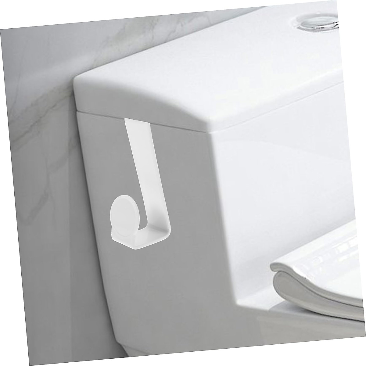 UKCOCO 2pcs multifunctional z hook kids potty hook door hook hangers over The door Hook washbasin hangers cabinet handle Household Organize Hook towel white plastic child hat hook