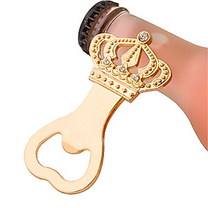 NC 24PCS Crown Bottle Opener Crown Baby Shower or Wedding Even Birthday Party Gifts for Guests, Baby Shower or Gold Wedding Favors Bridal Shower Favors,Birthday Decorations Supplies (gold, 24)
