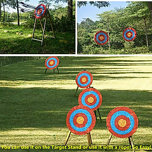 KAINOKAI Traditional Hand-Made Straw Archery Target,Arrow Target for Recurve Bow Longbow or Compound Bow(Traditional Target Dia Φ:19.7in / 3 Layers)