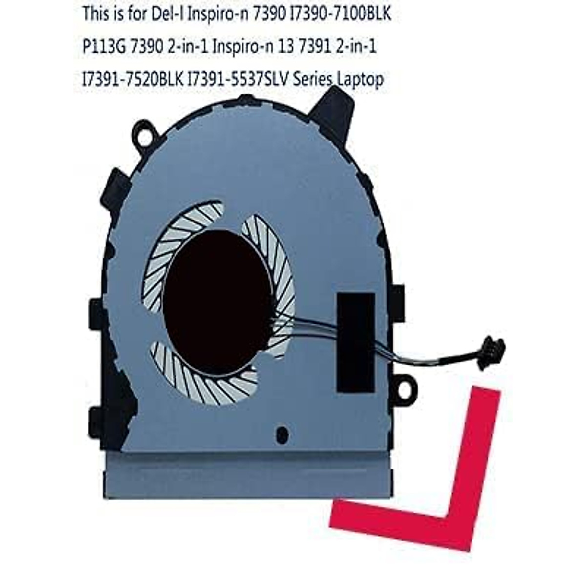 Rangale CPU Cooling Fan for Dell Inspiron 13 7391 2-in1 I7391-7520BLK I7391-5537SLV Series Laptop 0HYPYN