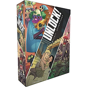 UNLOCK! Mythic Adventures Card Game - Escape Room-Inspired Cooperative Adventure, Fun Family Game for Kids and Adults, Ages 10+, 1-6 Players, 1 Hour Playtime, Made by Space Cowboys