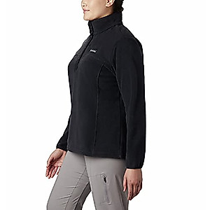 Columbia Women's Benton Springs 1/2 Snap Pullover, Black, X-Small