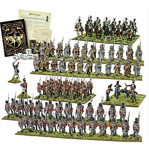 Black Powder Waterloo Second Edition Starter Set 19th Century Military Wargaming Plastic Model Kit