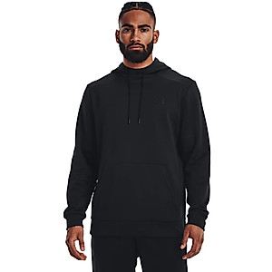 Under Armour Men's ArmourFleece Hoodie, (001) Black / / Black, Small