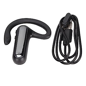 Single Ear Bluetooth Headset, Waterproof HiFi Bone Conduction Headphones Stereo Wireless Earphone for Sports, Running, Driving, Bicycling, Hiking