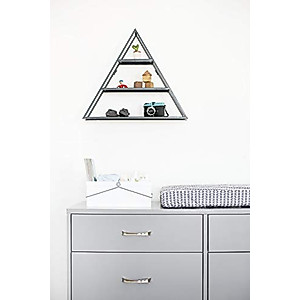 NoJo Metal Triangle Wall Shelf - Black