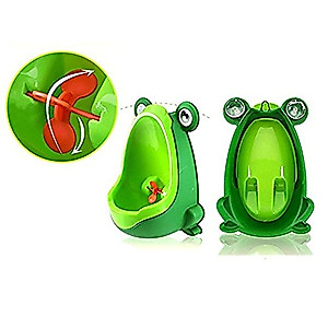 IVYRISE Green Frog Toilet Boy Pee Stand Up Potty Kids Toddler Pee Trainer Bathroom Funny Aiming Target Training Urinal