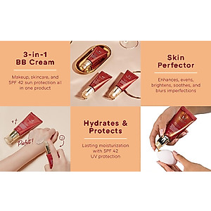 MISSHA M Perfect BB Cream No 31.Golden beige for medium/deep with neutral skin tone SPF 42 PA +++ 1.69 Fl Oz - Tinted Moisturizer for face with SPF