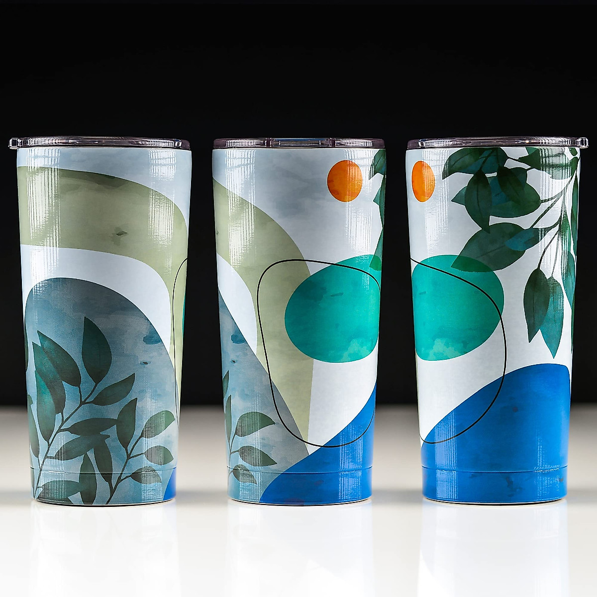 Greenline Goods Frida Kahlo Floral Insulated Travel Tumbler – 20 oz Triple Insulated Stainless Steel Coffee Tumbler with Lid, Dishwasher Safe, Non-Slip Silicone Base, Double Wall, Vacuum Sealed