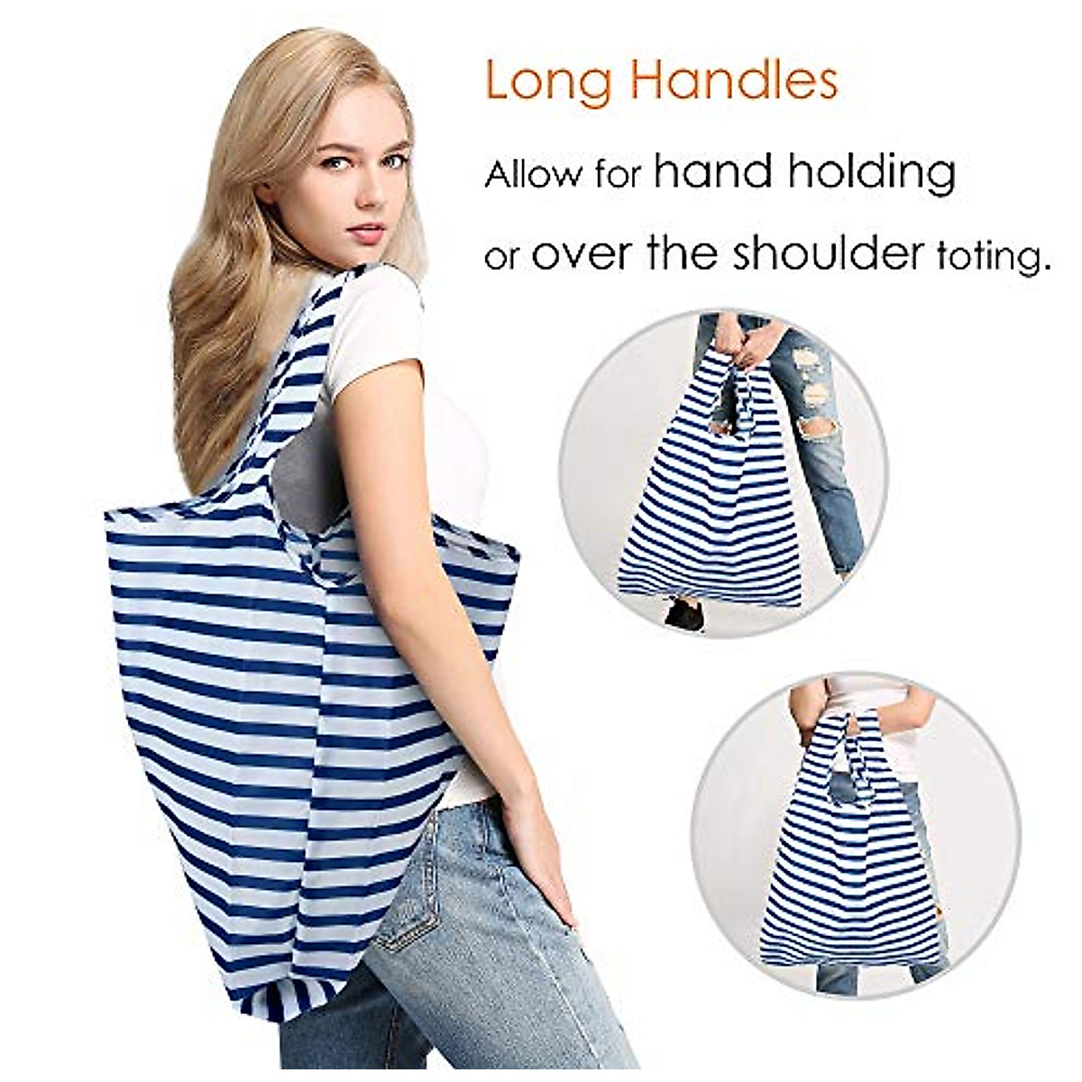 BeeGreen Reusable Grocery Bags Shopping Bags Groceries Totes 12 Pack 50LBS Foldable Fashion Bags w small bag Geometry Large Grocery Bags w handles Bulk Washable Heavy Duty Polyester Fabric Cloth