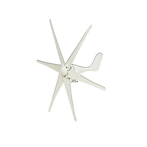 Wind Power Turbine Generator 6000W Small Home Wind Turbine Generator Windmill Fit For Street Lamps,Monitoring Boat Free 10kw 10000W WithController for Home Outdoor Power Generation (Color : White, S