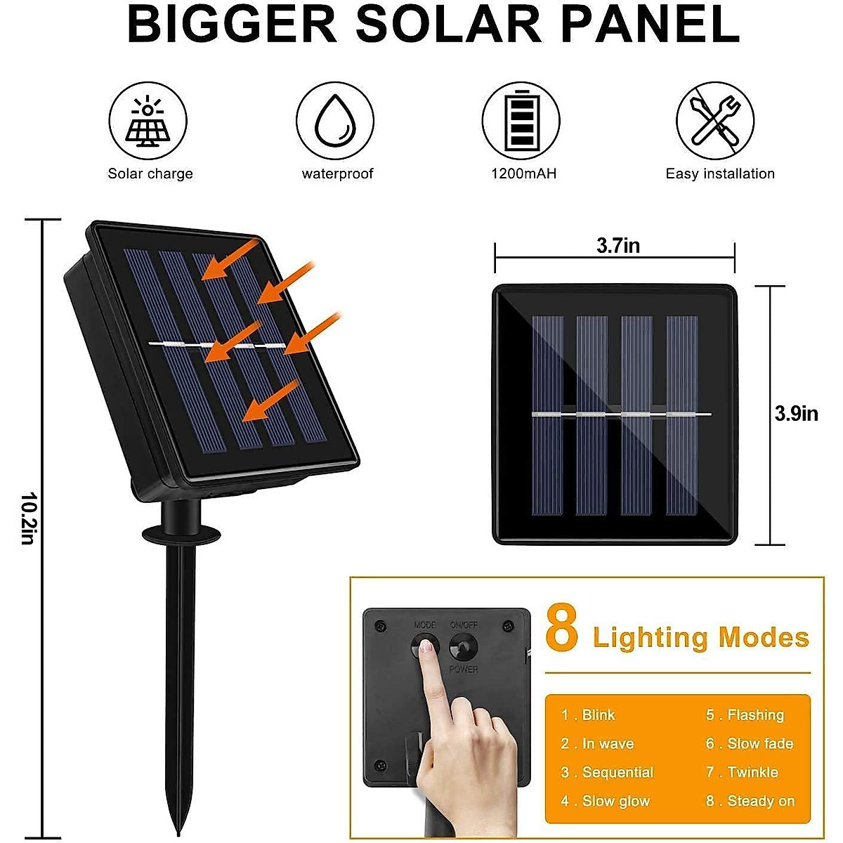 170ft 480 LED Solar Fairy String Lights, Outdoor Twinkle String Lights Porch Garden Decor, 2 Pack Each 85FT Waterproof Rope Lights Decorative Christmas Copper Wire for Backyard Patio