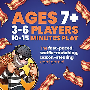 Steal The Bacon Card Game - by Taco Cat Goat Cheese Pizza – Fun Family Games for Kids and Adults – Who Doesn’t Love Bacon? Easy to Learn & Great Gift for Kids Ages 8+