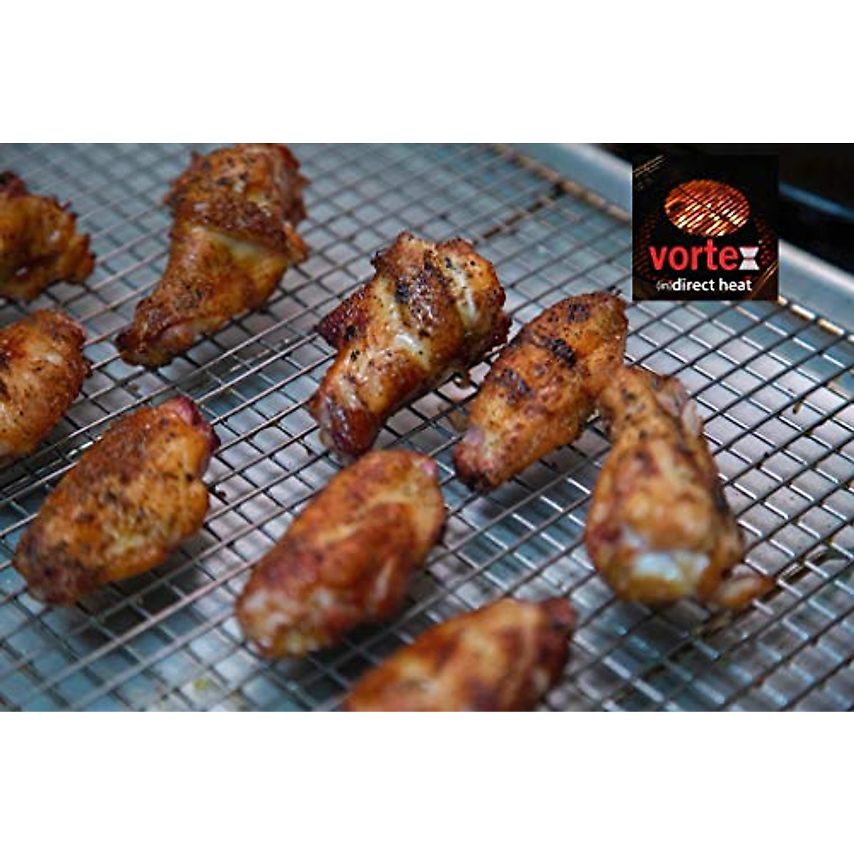 Mini BBQ Vortex™ (in) Direct Cooking Charcoal Grill Accessory Cone for BGE Kamado Jumbo Smokey Joe - Original - USA Made -Genuine Mini Size