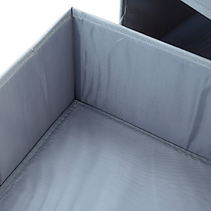 Underwear Organizer Drawers – Hard Shell Foldable Cabinet Closet Organizers – Pullout Drawers for Shelf Dresser Storage – Space Saving Storage Box for Underwear, Socks, Lingerie, Ties etc (Gray)