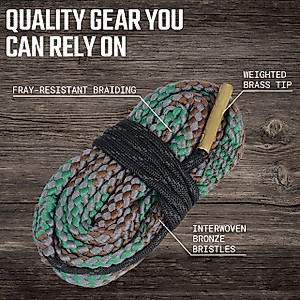 Ultimate Rifle Build Gun Snake - Reusable and Compact Gun Cleaning Rope (.223.22, 5.56mm)