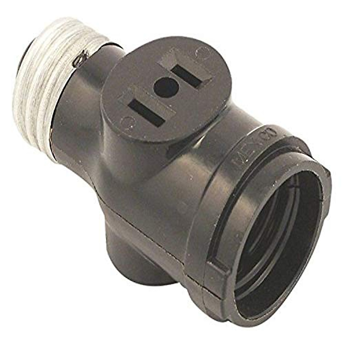 Leviton 1403.0 Two Outlet Socket Adapter, 10-Pack, Black, 10 Piece