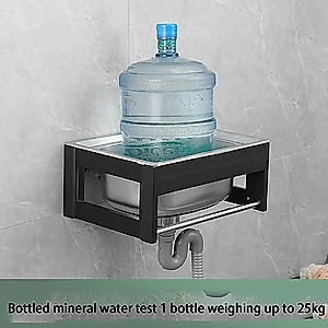 Wall Mount Utility Sink,stainless Steel Kitchen Sink,utility Sink Single Bowl,hot And Cold Faucet,aluminum Bracket,suitable For Small Space Kitchens,restaurants,garages,outdoor Places ( Size : 53*38cn