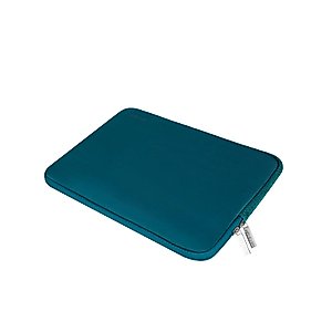 MOSISO Laptop Sleeve Compatible with MacBook Air 13 inch M3 A3113 M2 A2681 M1 A2337 A2179 A1932 / Pro 13 M2 M1 A2338 A2251 A2289 A2159 A1989 A1706 A1708, Neoprene Bag with Small Case, Deep Teal