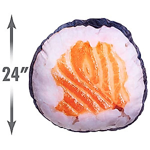 Seriously Super Sized 24-inch Stuffed Sushi Food Plush, Kids Toys for Ages 3 Up