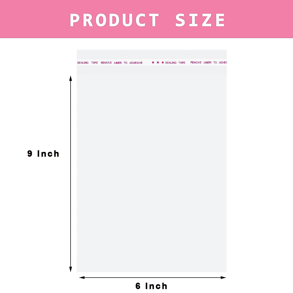 Morepack Self Sealing Cellophane Bags,6x9 Inches 200 Pcs Clear Cookie Bags Resealable Cellophane Bag for Packaging Cookies,Favors,Products,Candy