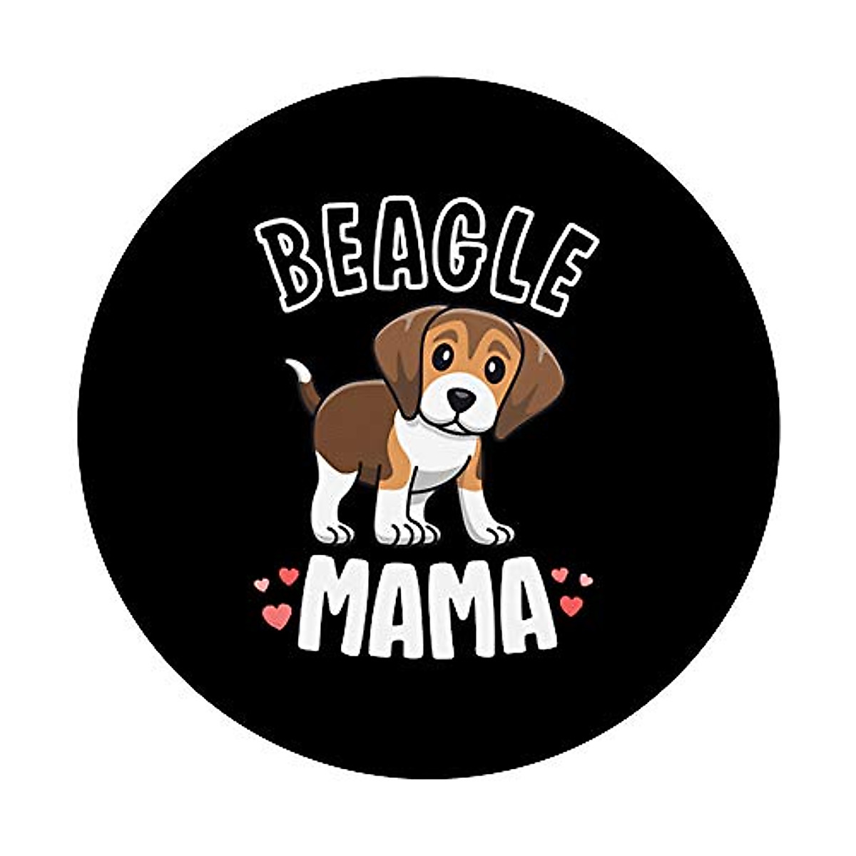 Beagle Mama Dog Mom Shirts For Women Gift For Beagle Lover PopSockets PopGrip: Swappable Grip for Phones & Tablets