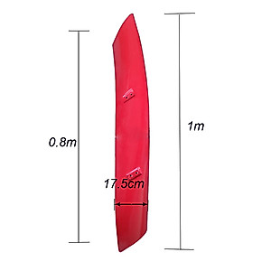 QINGDONGDZA Fiberglass Windmill Blade Vertical Axis Wind Turbine Generator Blades for DIY Wind Power Projects White/Red/Green,White,3 Pieces